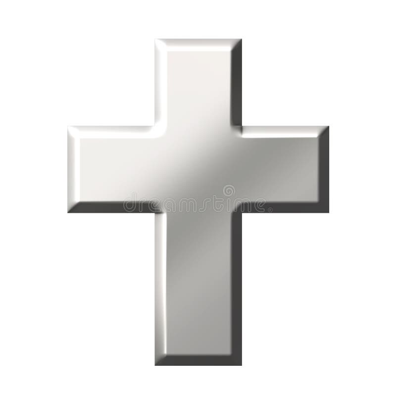 Steel Cross stock illustration. Illustration of metal - 5003395