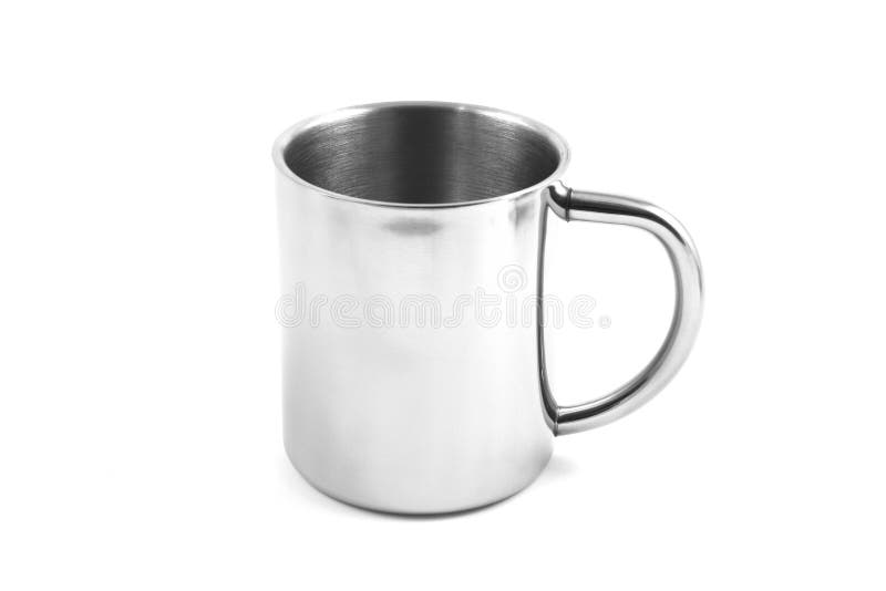 Steel cup stock image. Image of appliances, shiny, catering - 6988761
