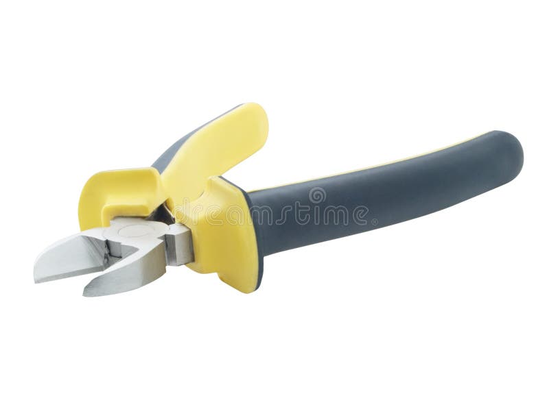 Steel Cutter with Plastic Handles. Stock Image - Image of tools, open ...