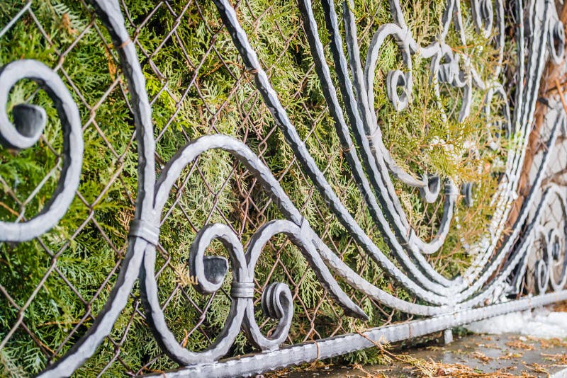 Steel Decorative Fence House Stock Image - Image of boundary, beautiful ...