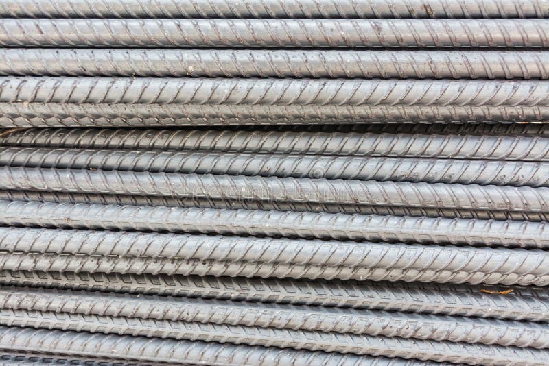 Steel deformed bars stock photo. Image of corroded, pattern - 51957300