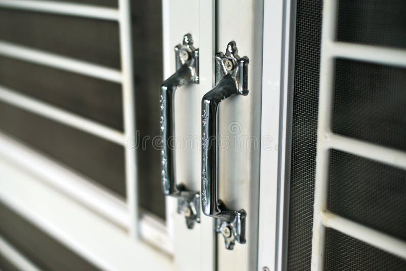 Steel Door Handles stock photo. Image of entrance, latch - 72237118
