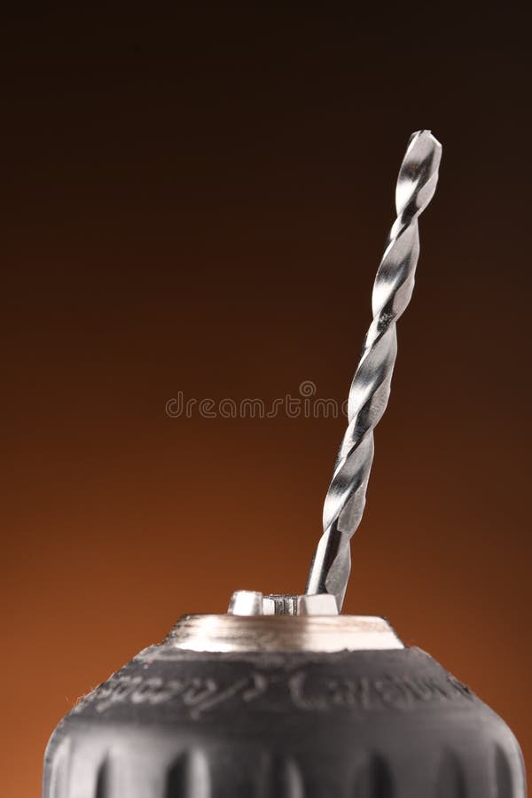 Steel Drill Bits in Drill Chuck Stock Photo - Image of steel, drill ...