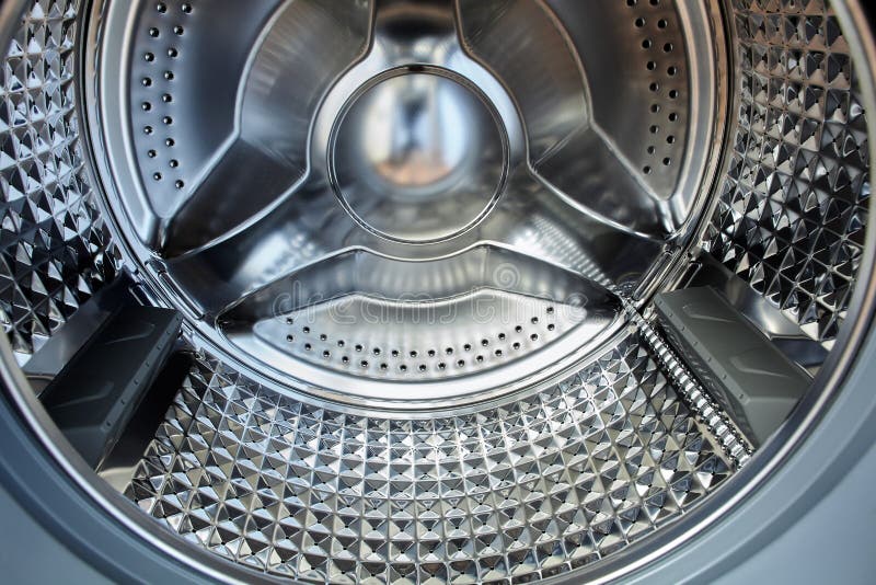 Steel Drum Automatic Front-loading Washing Machine Stock Image - Image ...