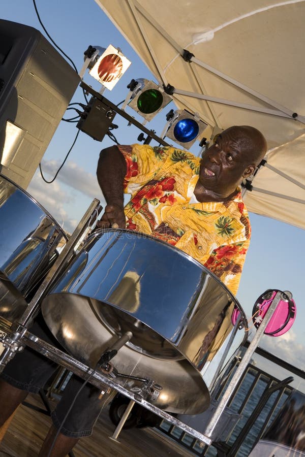 Caribbean Musician & Steel Drums Stock Photo - Image of person, reggae ...