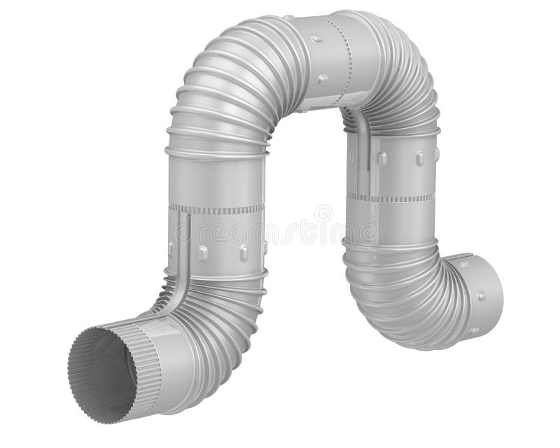 Elbow pipe. Isolated stock illustration. Illustration of outlet - 158586434