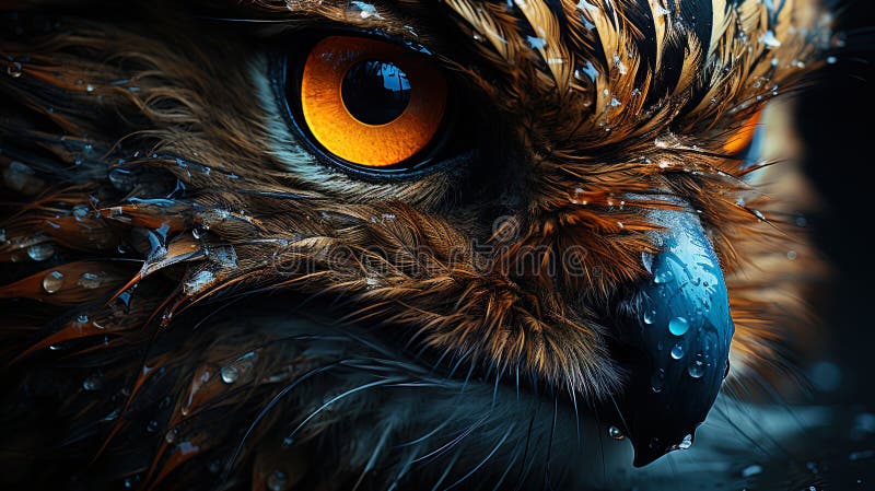 Steel Eyes, Filled with Determination and Strength, with Silver Flicker ...