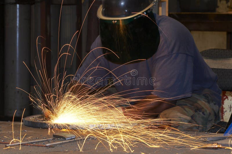 Steel burn stock image. Image of spray, torch, work, labor - 4722657