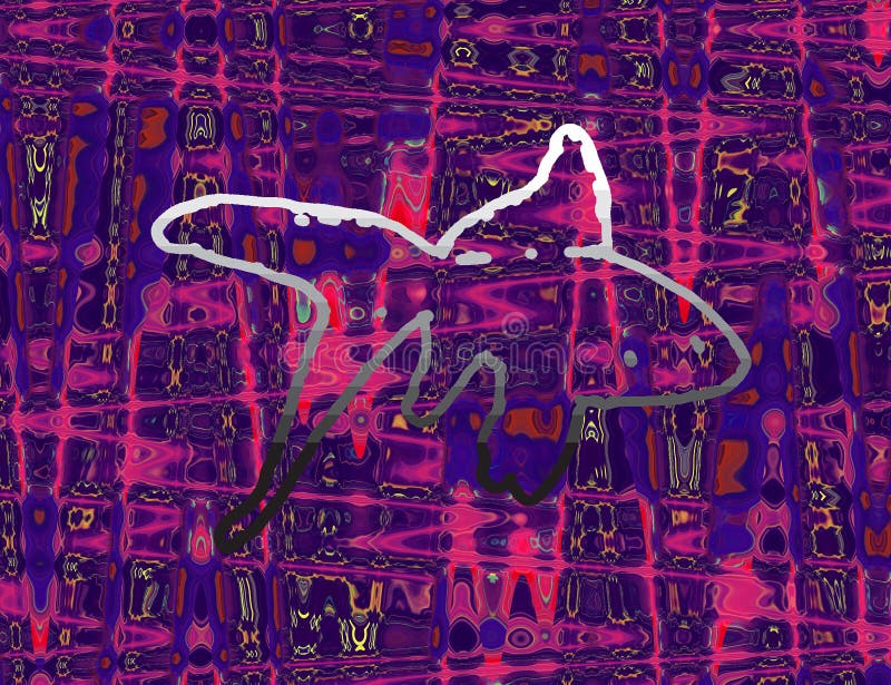 Steel fish silhouette stock illustration. Illustration of painting ...