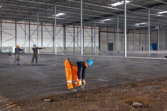 Steel Fixer at Work in a Ware Editorial Stock Photo - Image of knitting ...
