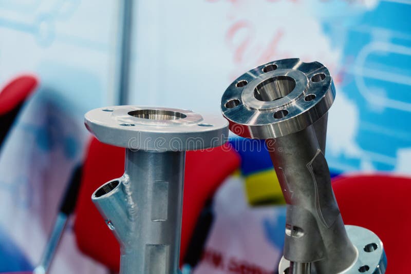 Steel Flanges Driving for Connection Stock Image - Image of alignment ...