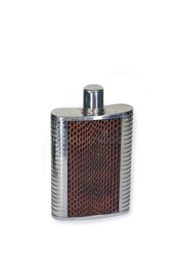 Steel flask stock image. Image of isolated, metallic - 50572711
