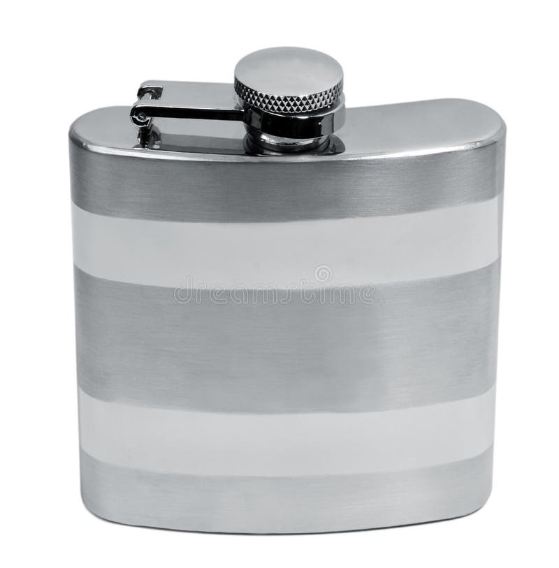 Steel flask stock image. Image of shiny, blank, iron - 30938723