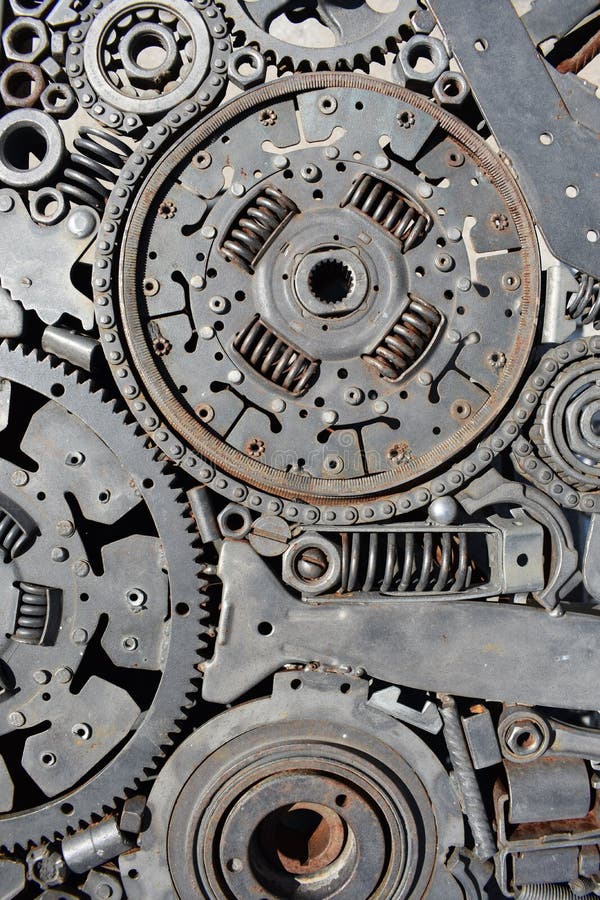 Steel Flat Mechanical Structure Stock Photo - Image of gear, structure ...