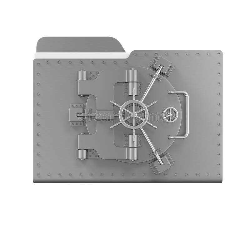 Steel Folder Vault stock illustration. Illustration of data - 81376283