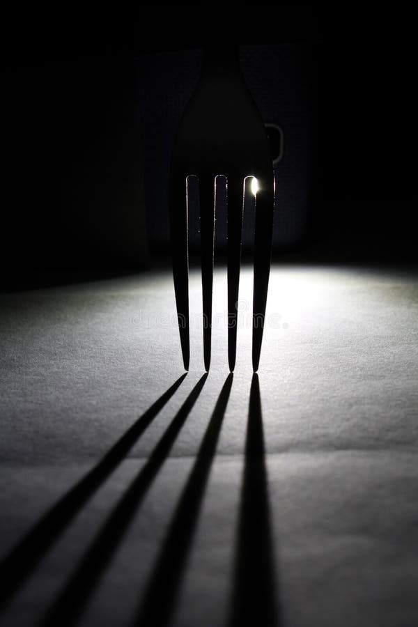 The Steel Fork in Backlight Stock Image - Image of glow, backlit: 249162023
