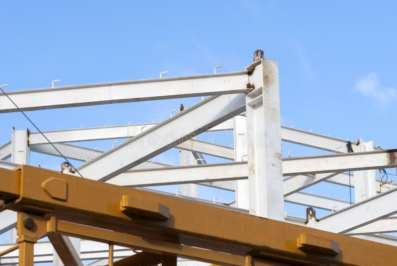 Steel Frame Building Under Construction, Engineering and Technology in ...