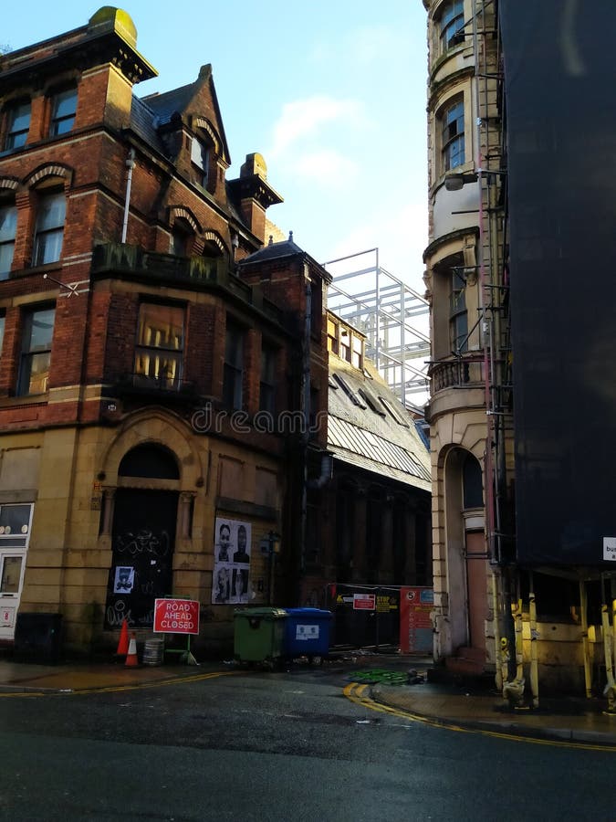 Steel Frame Construction in Manchester Editorial Photography - Image of ...