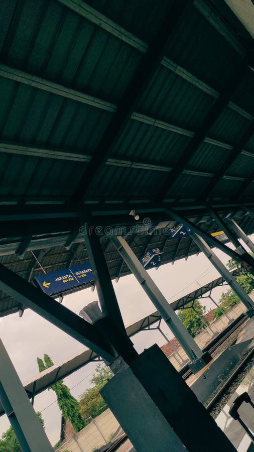 Steel Frame Construction at Train Station Stock Photo - Image of ...