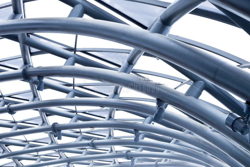 Steel frame stock image. Image of factory, curve, construction - 50809297