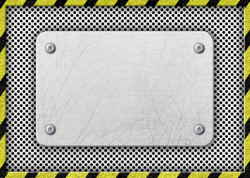 Steel Frame with Mesh, Metal Pattern for Design Stock Illustration ...