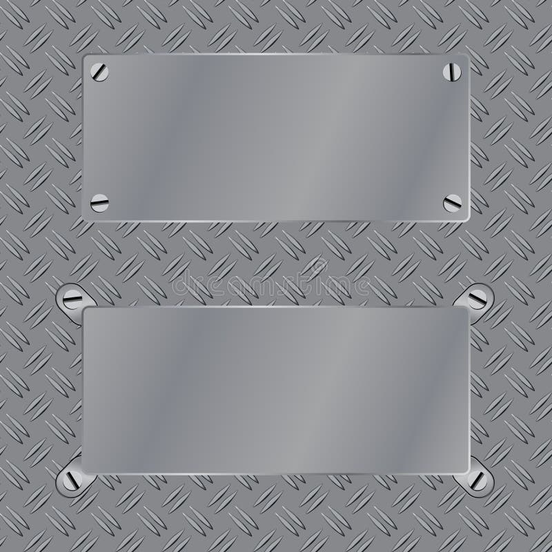 Steel Frame on Pattern Texture Metal Floors Bare Stock Vector ...