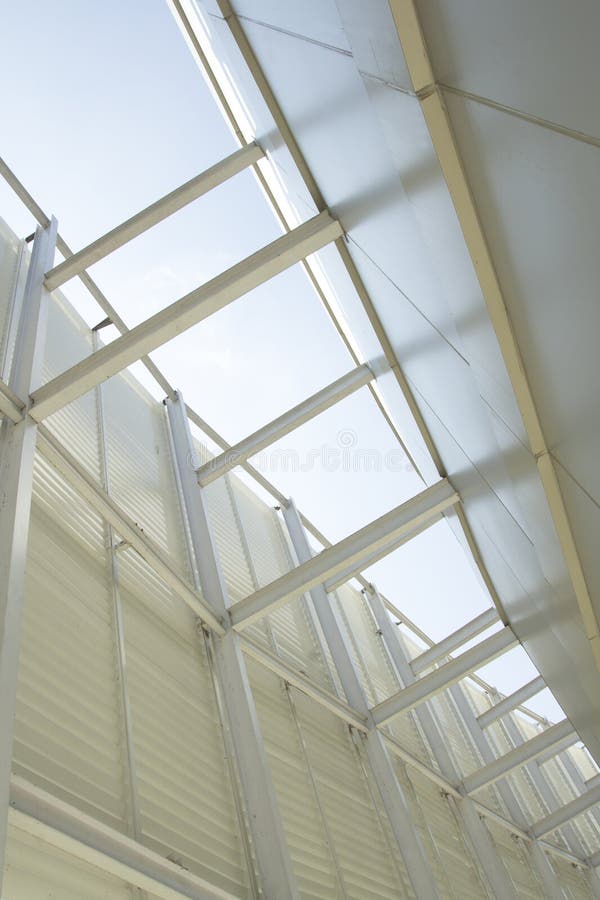 Steel Frame Resembles the Shield on the Facade of a Modern Building ...