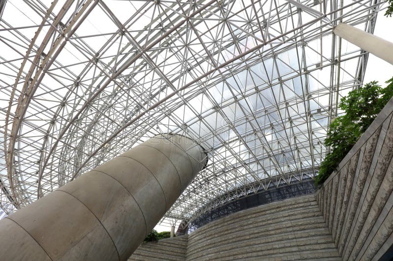 Steel frame structure stock photo. Image of housing - 365255486