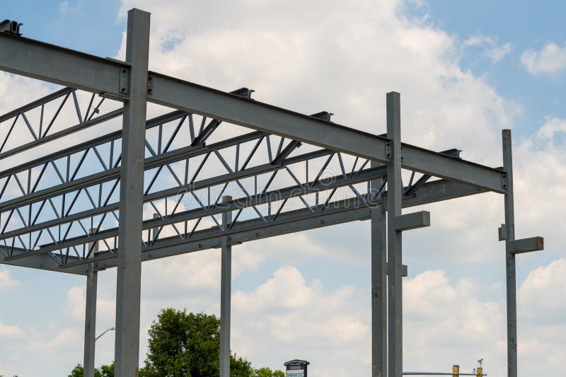 Steel Frame Structure, Steel Frame Workshop is Under Construction ...