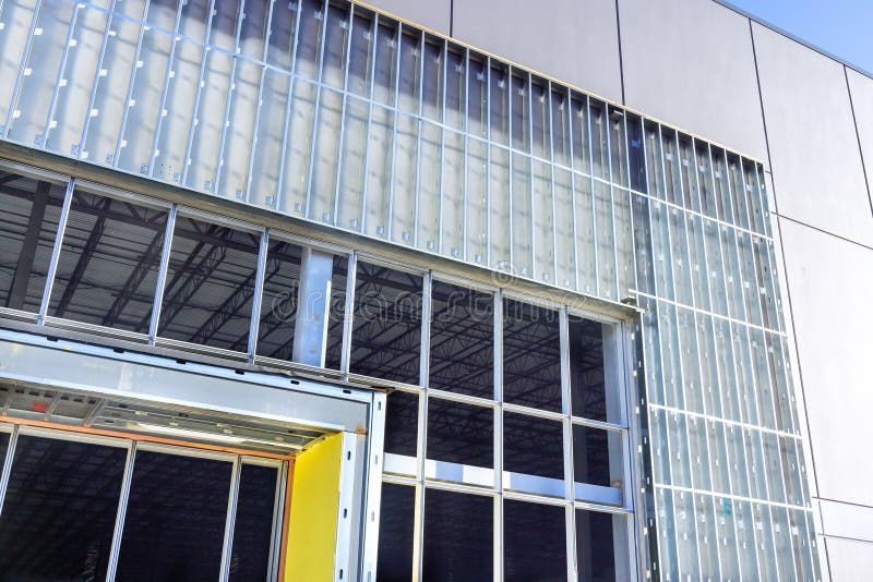 A Steel Building Framework Frame Beams Under Construction for an ...