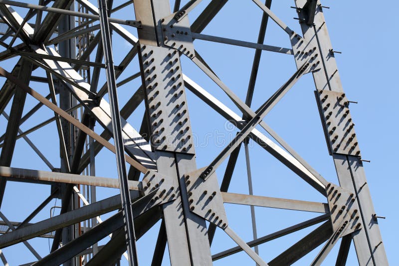 Steel framework stock image. Image of high, metallic - 44590321
