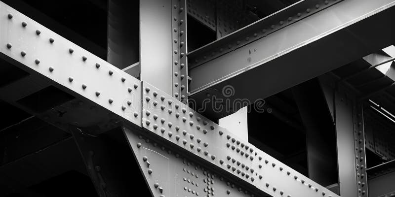 Steel Framework of Modern Architecture. Generative Ai Stock ...