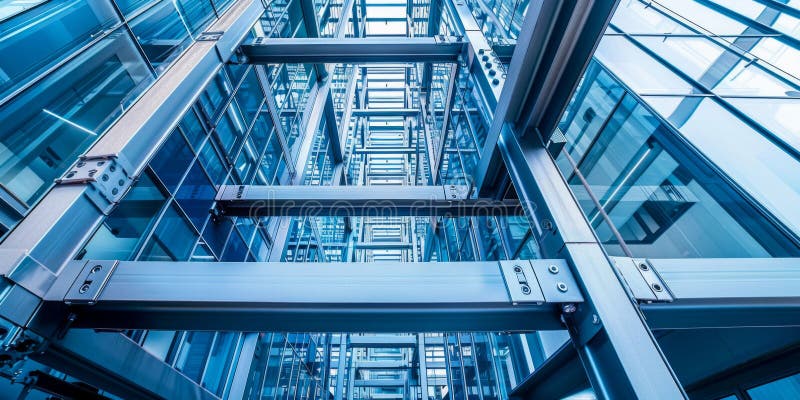 Steel Framework of Modern Architecture. Generative Ai Stock ...