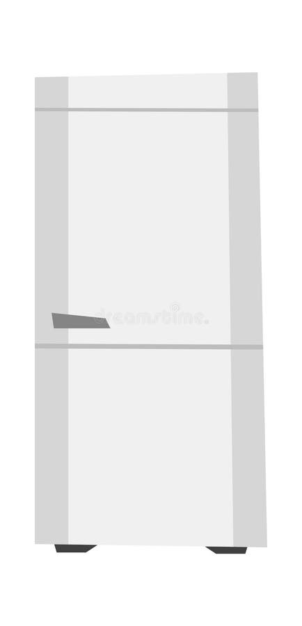 Steel Fridge Flat Icon Household Appliance Stock Vector - Illustration ...