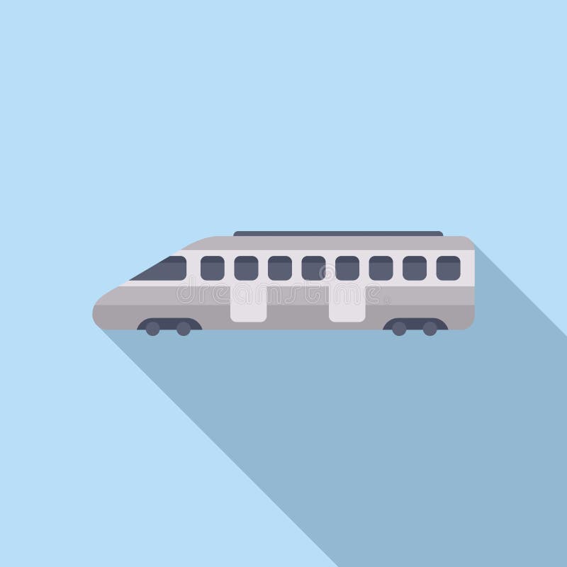 Steel Front Train Icon Flat Vector. Fast Speed Move Stock Illustration ...