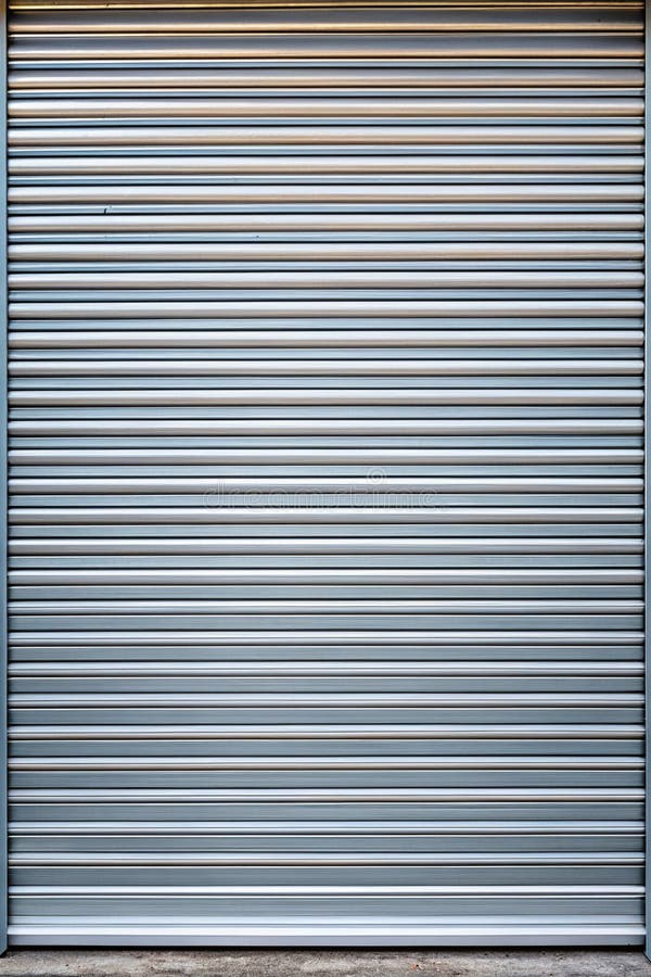 Steel Garage Roller Shutter Door Texture Stock Illustration ...
