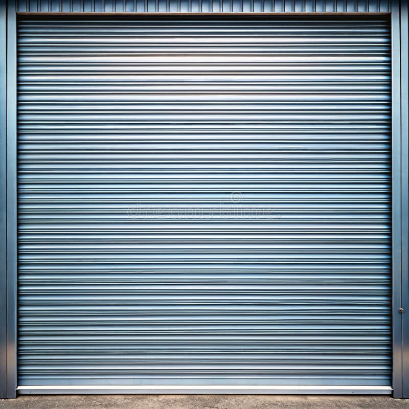 Steel Garage Roller Shutter Door Texture Stock Illustration ...