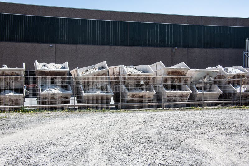 Steel garbage containers stock photo. Image of dumpster - 191657230