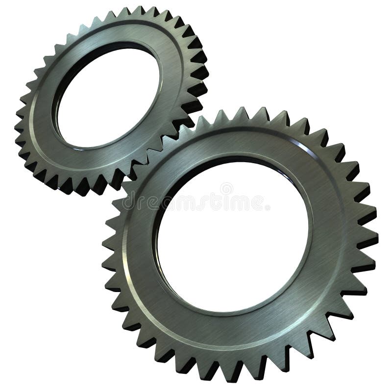 Steel gears stock illustration. Illustration of isolated - 2101820