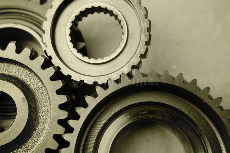 Steel gears stock image. Image of idea, mechanics, conceptual - 28706229