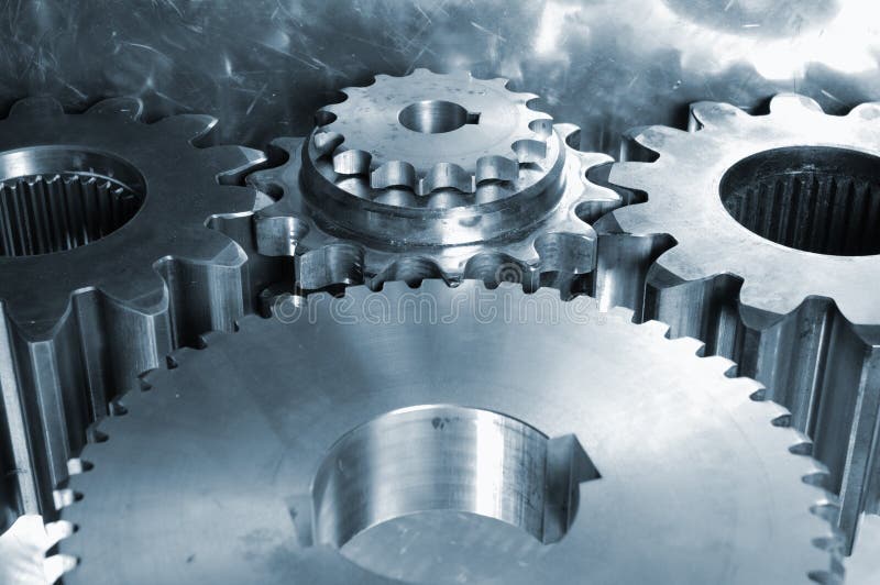 Industrial Gears in Dual Color Stock Photo - Image of idea, metal: 2793954