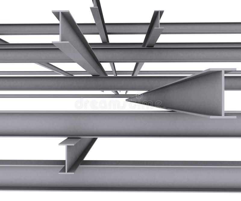 Steel girder stock illustration. Illustration of joint - 3634416