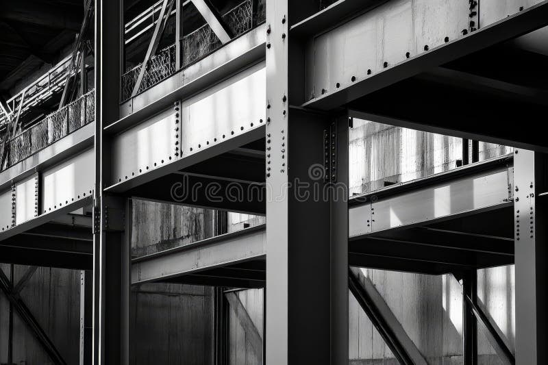 Steel Girders Forming the Skeleton of a Building Under Construction ...