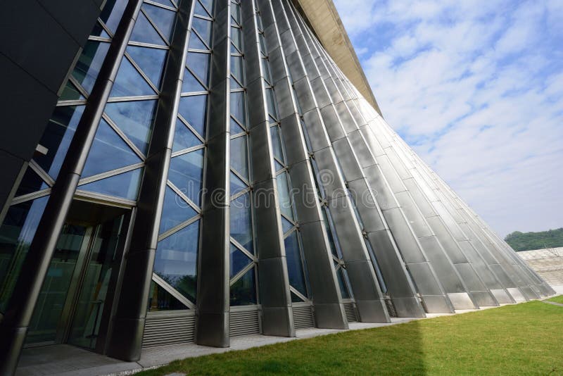 Steel and glass structure stock image. Image of texture - 63131933