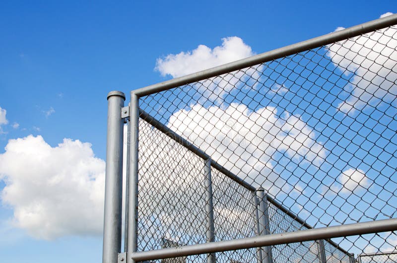 Steel grating fence stock image. Image of cage, cross - 47977493