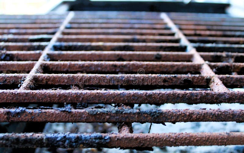 Steel Grating with Heavy Rust and Corrosion Oxidation Texture Grunge ...