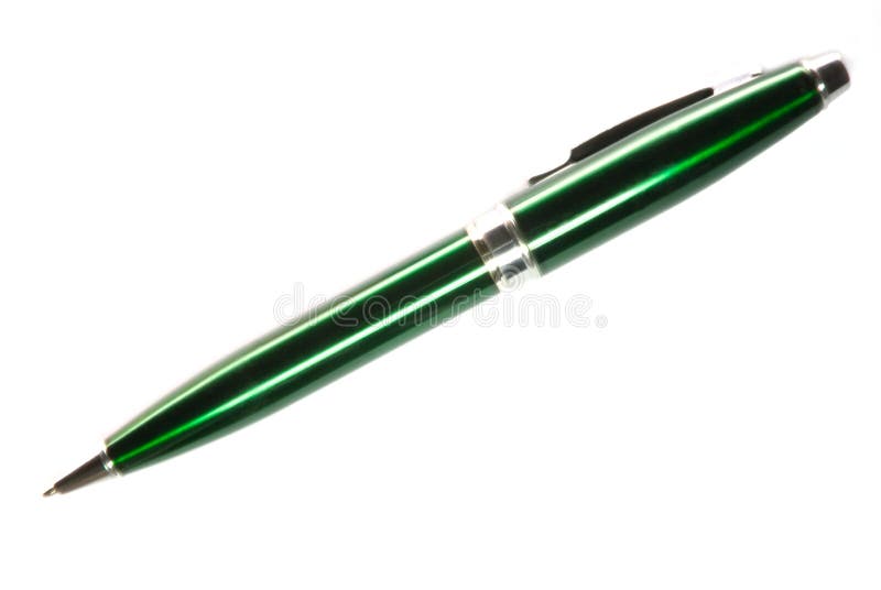 Steel green pen stock image. Image of desk, steel, solutions - 8265987