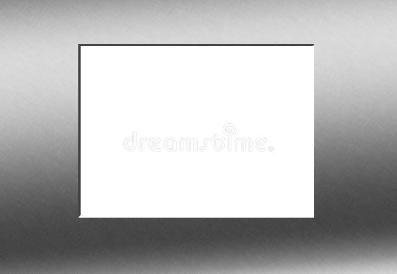Steel grey frame stock illustration. Illustration of metallic - 309127