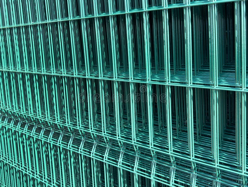 Steel Grill Pattern. Green Fence with Wire Stock Image - Image of grid ...