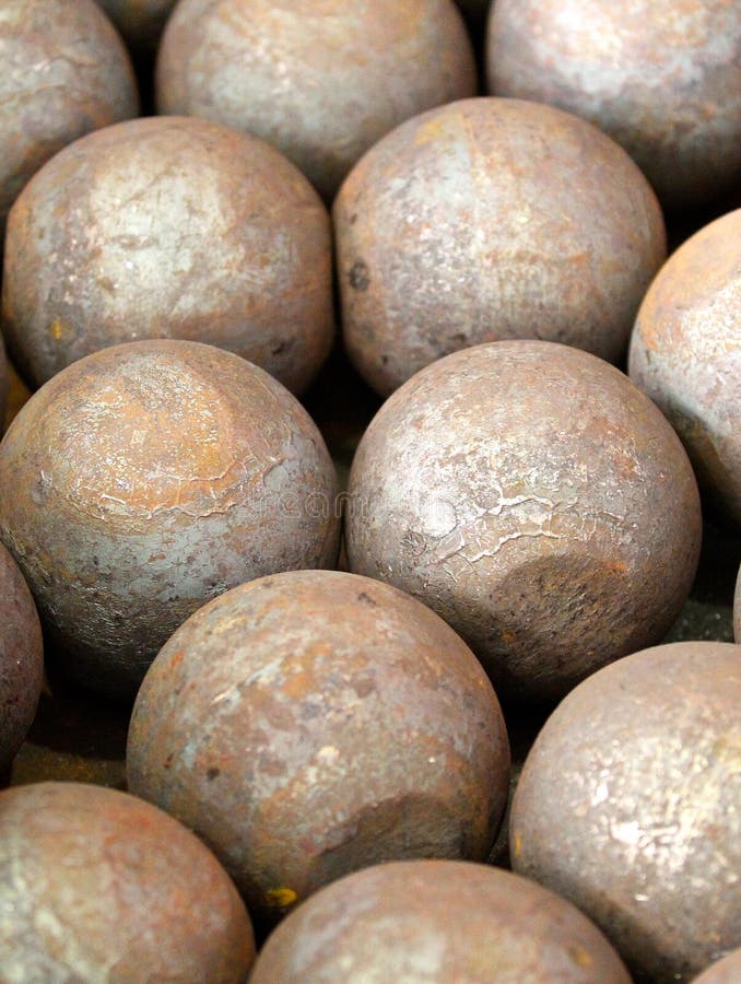 Steel grinding balls stock image. Image of mining, ball - 74700067